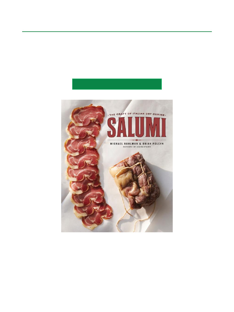 Italian Dry Curing: Salumi Guide | PDF