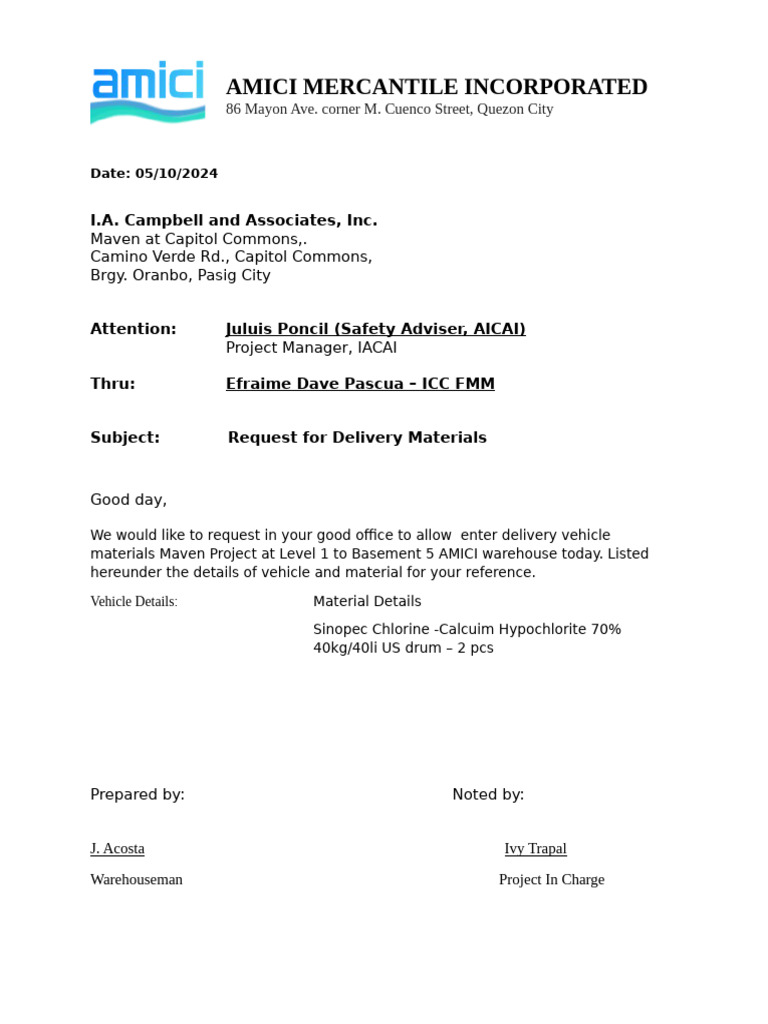 Pull Out Letter | PDF