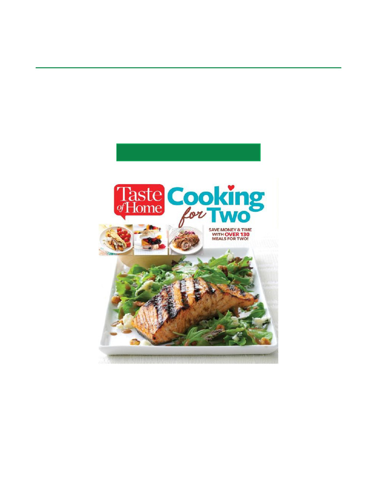 Taste of Home Cooking for Two Recipes | PDF