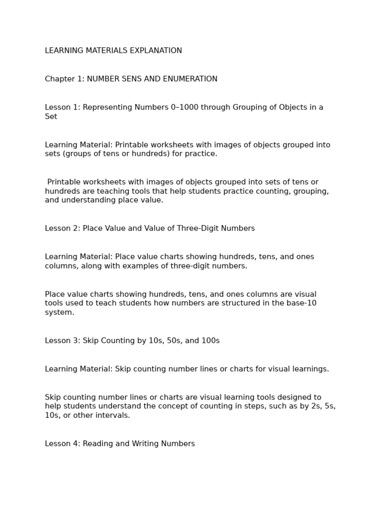 Engaging Math Learning Materials Guide | PDF | Money | Behavior ...