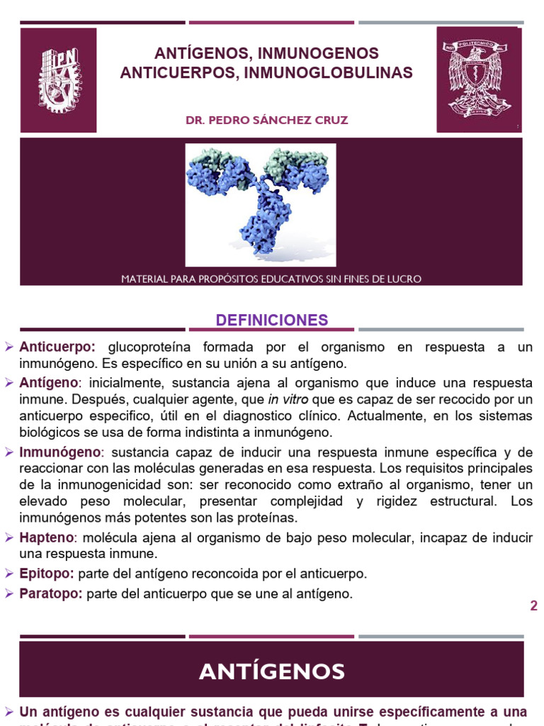 Clase 1-7 Anticuerpos | PDF | Antígeno | Anticuerpo