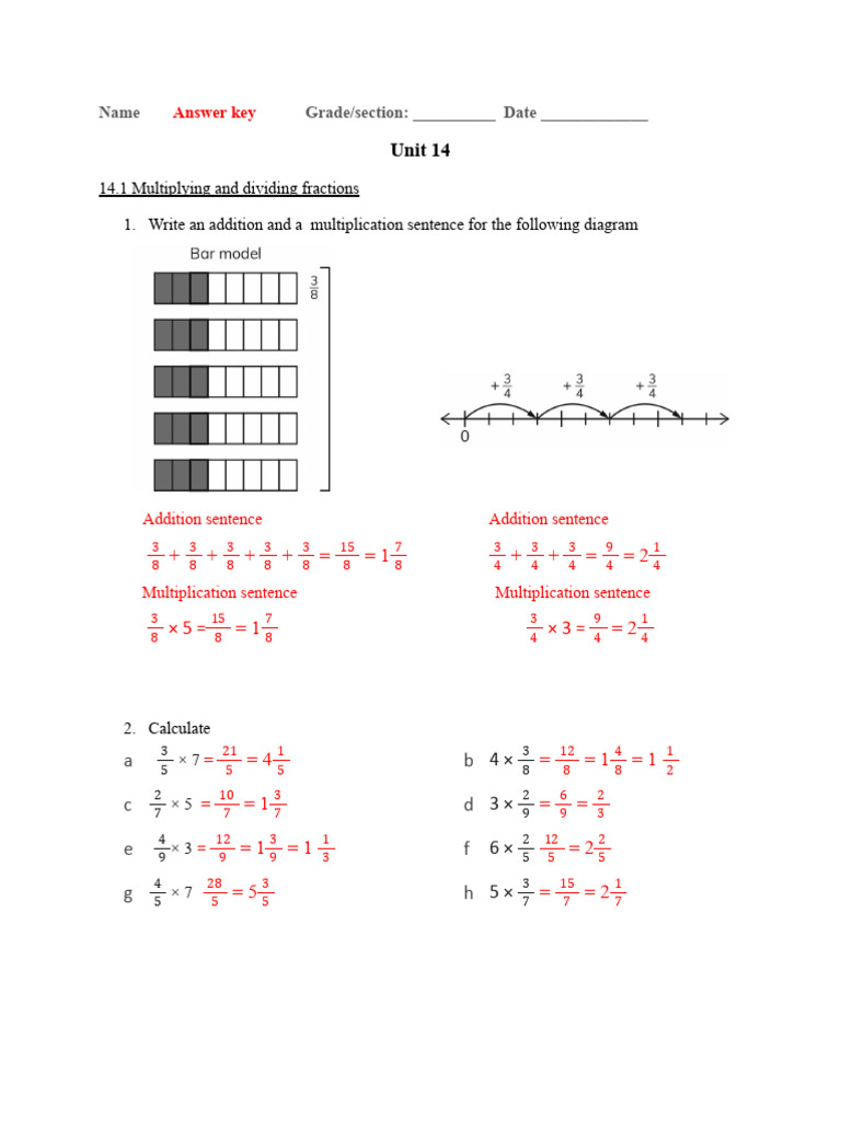 Multiplying and Dividing Fractions & Decimals | PDF | Elementary ...