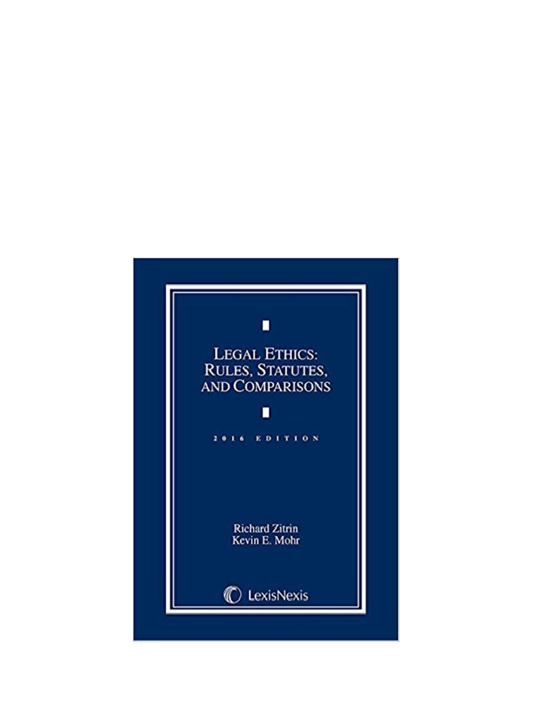(eBook PDF) Legal Ethics: Rules, Statutes, and Comparisons 2016 ...