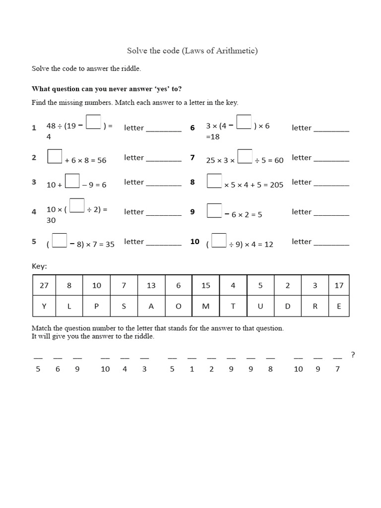 Solve The Code Unit 16 | PDF
