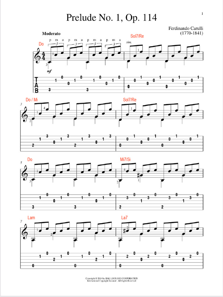 Carulli 1 | PDF