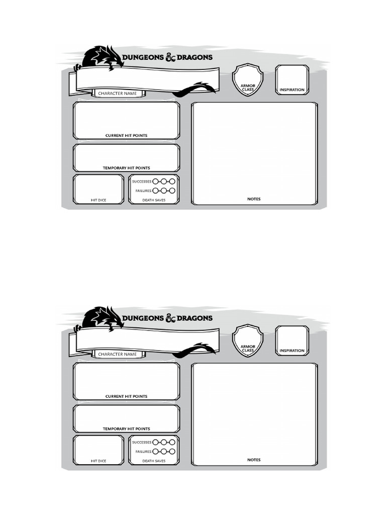 Character Tracker | PDF