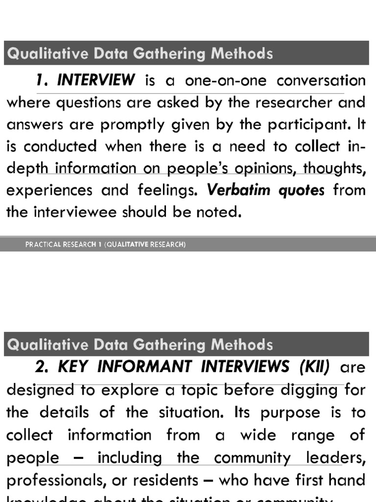 Data Gathering Ppt | PDF