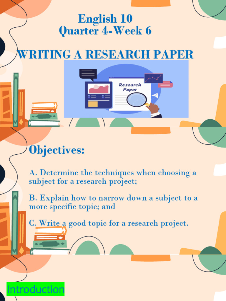 Writing A Research Paper | PDF | Learning | Cognition