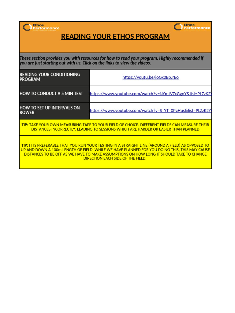 Rugby Beginner GPP Testing Guide | PDF
