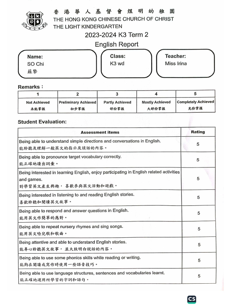 k3 English Report | PDF