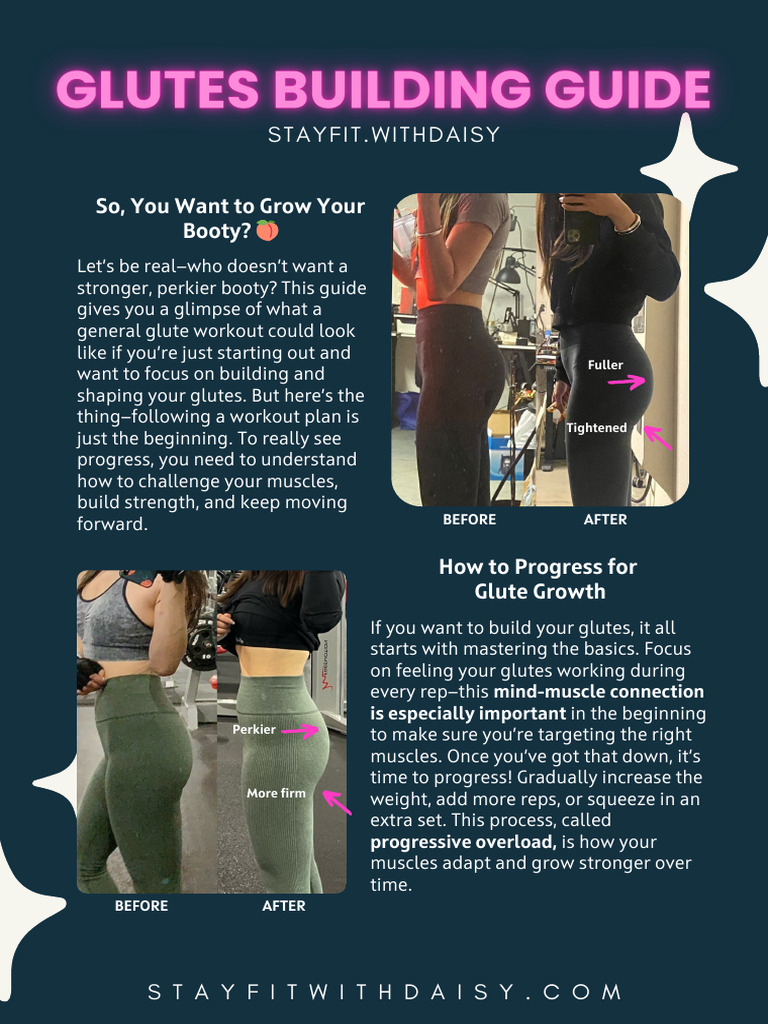 Glute Workout Guide for Beginners | PDF | Strength Training ...