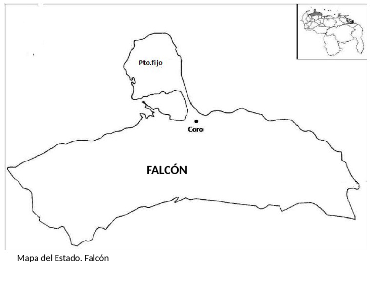 Mapa Actual Edo. Falcon | PDF