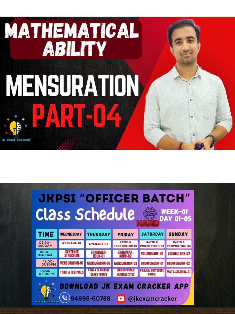 Mensuration 04 | PDF