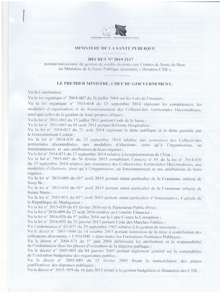 Decret CSB | PDF