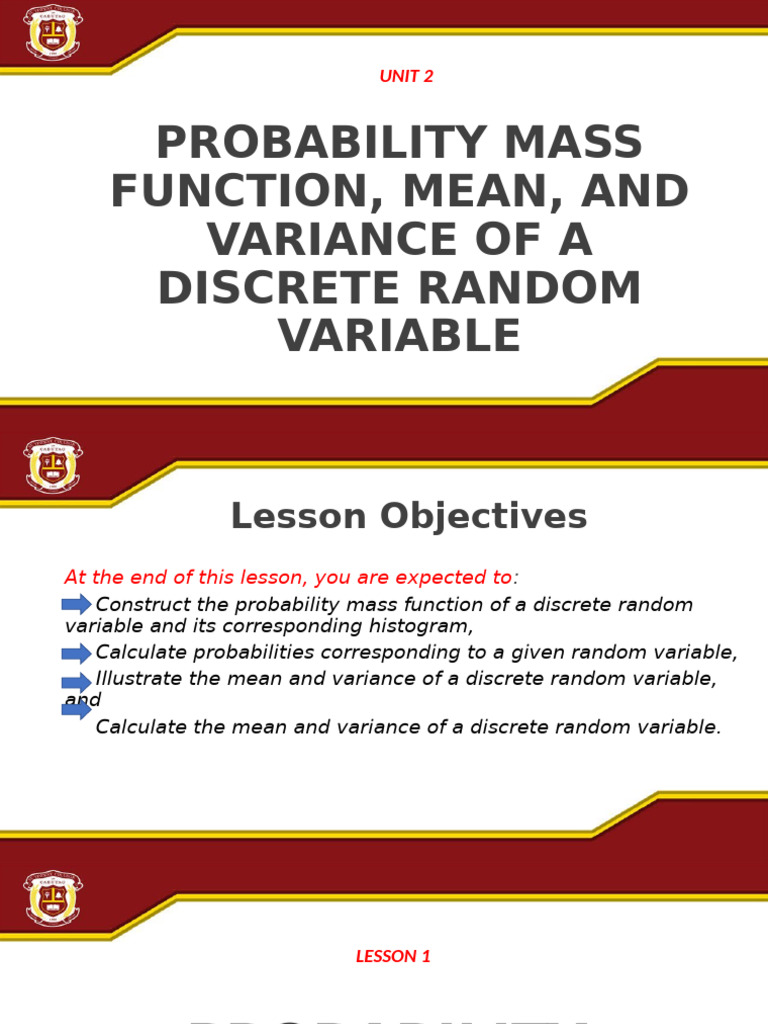 Mean Variance and Sd. | PDF | Variance | Probability Distribution