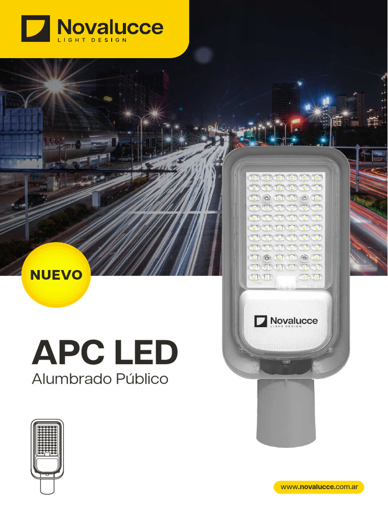 Alumbrado Público LED APC: Especificaciones | PDF | Equipo eléctrico ...