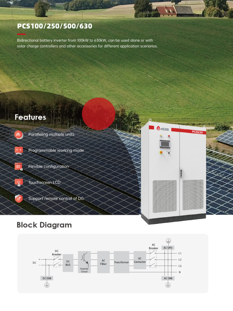 PCS 500KW | PDF | Power Inverter | Power (Physics)