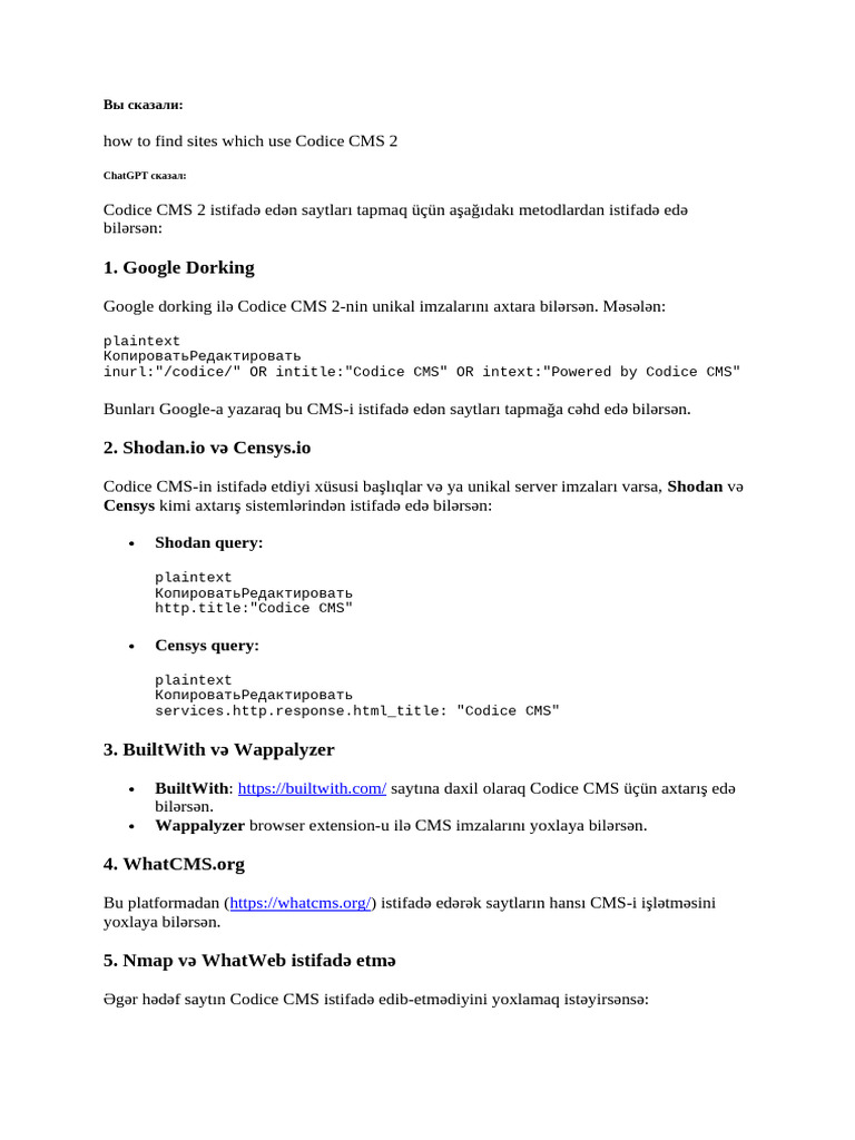 Google Dorking: Shodan Censys Shodan Query | PDF