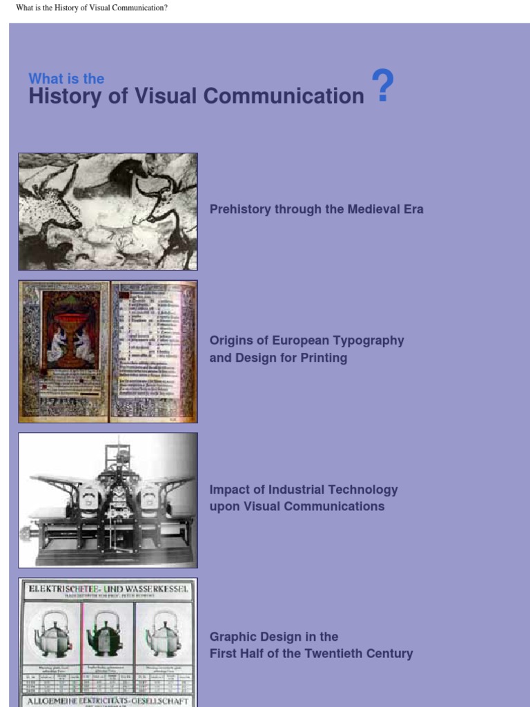Visual Communication History | Graphic Design | Typography | Free 30 ...