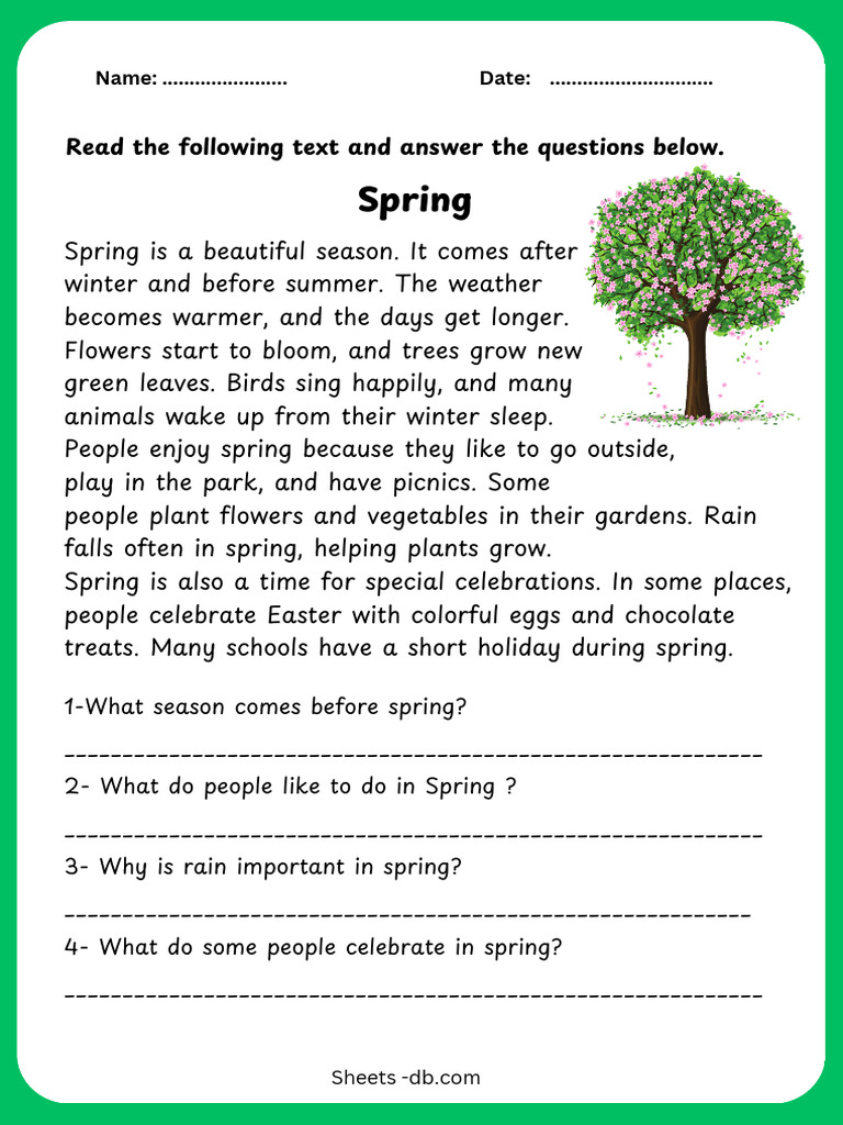 Spring-Reading-Comprehension- 20250317 204600 ٠٠٠٠ | PDF