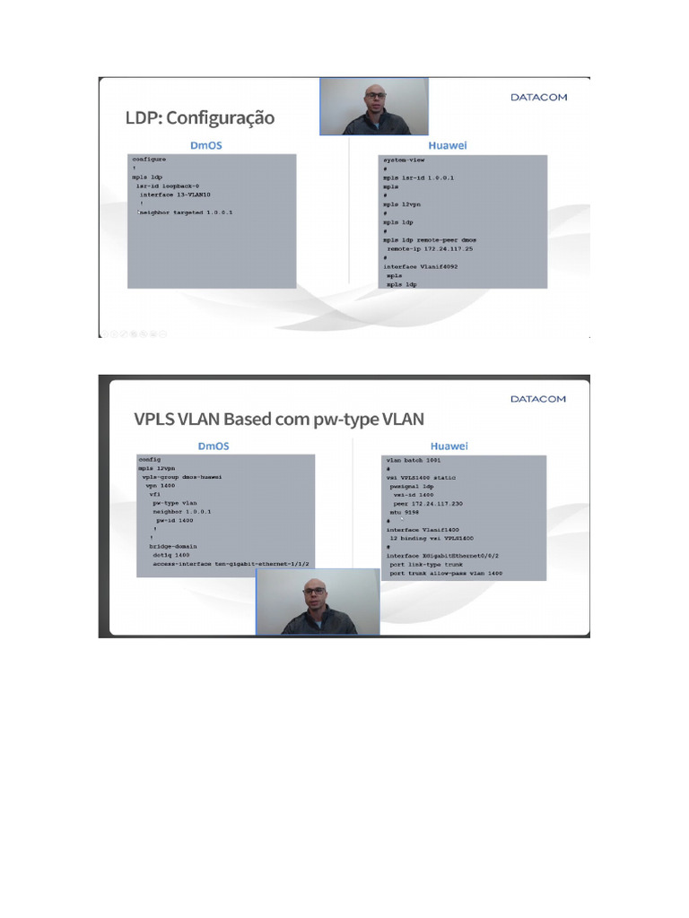 VPLS (DATACOM) COM VSI (HUAWEI) | PDF
