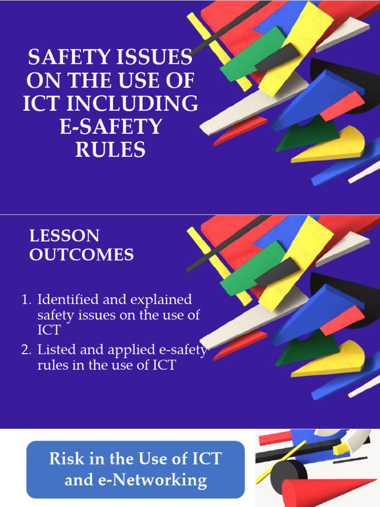 Safety Issues On The Use of Ict | PDF | Copyright Infringement ...