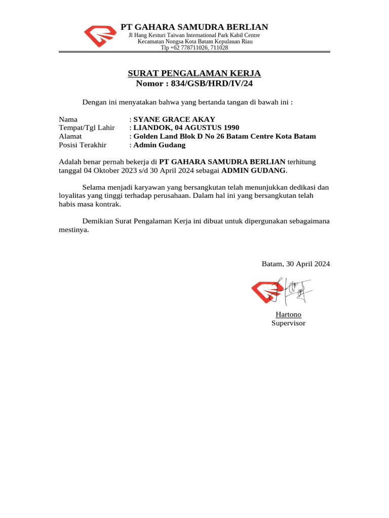 PT Gahara Samudra Berlian | PDF