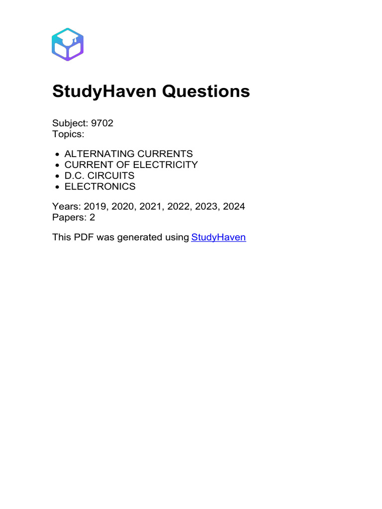 Electricity p2 | PDF