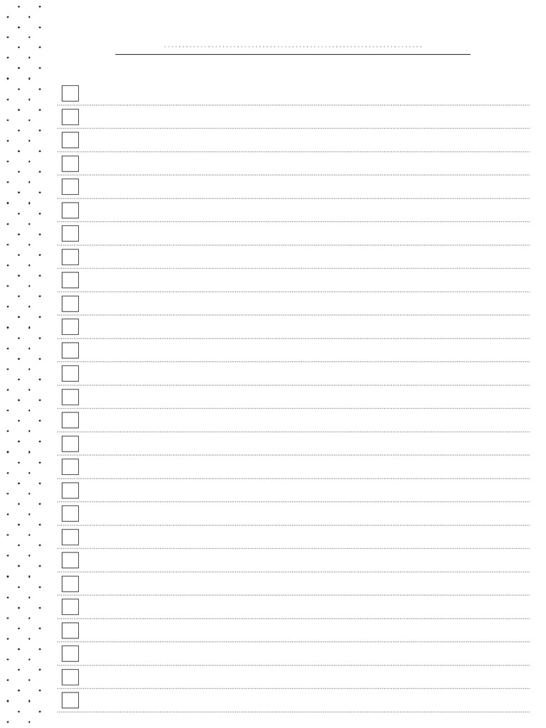 Checklist - A4 | PDF