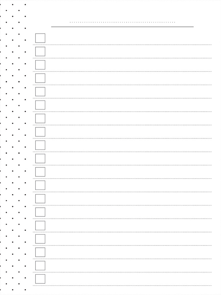 Checklist - A5 | PDF