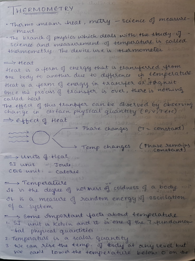 Thermometry and Calorimetry | PDF | Physical Sciences | Thermodynamics