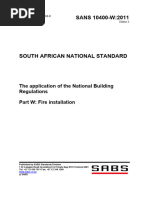 SANS 10400-T 2020 | PDF | Firefighting | Wall