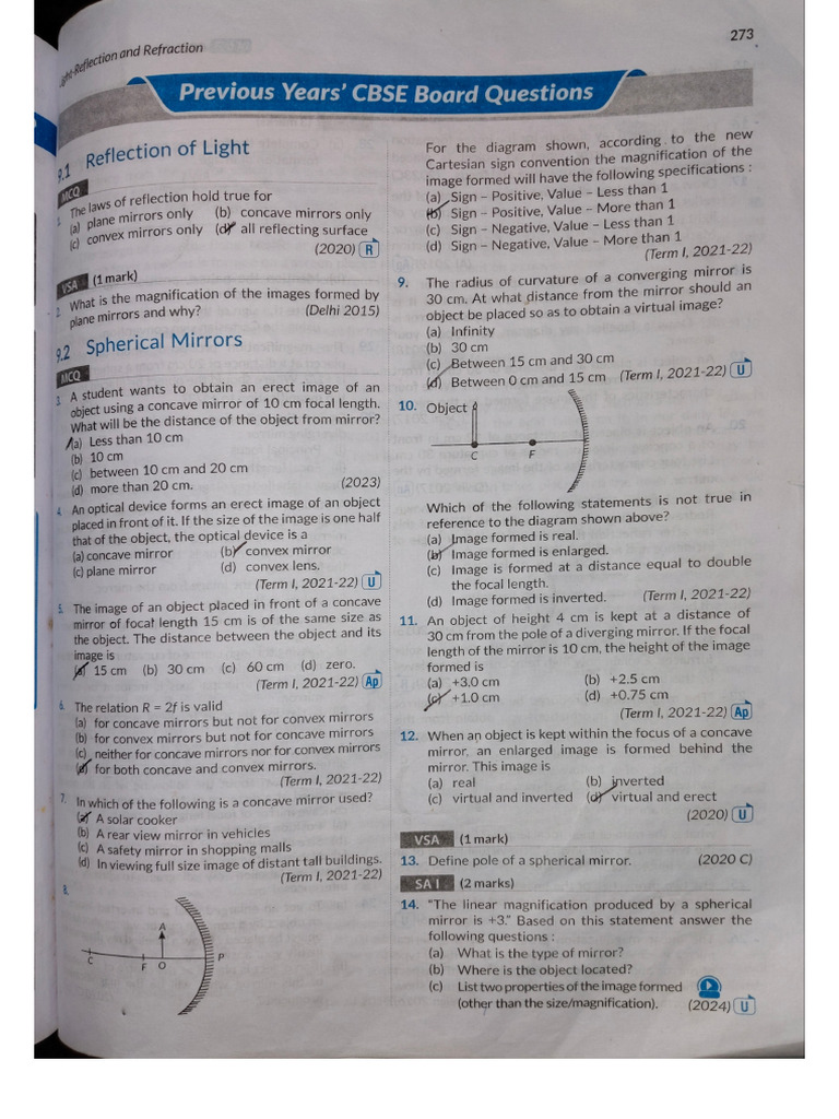 Light Reflection and Refraction | PDF