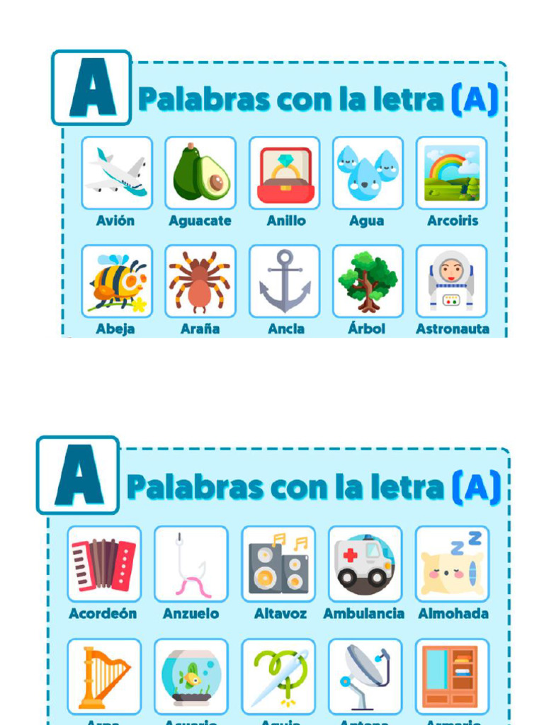 Palabras Con Vocales | PDF