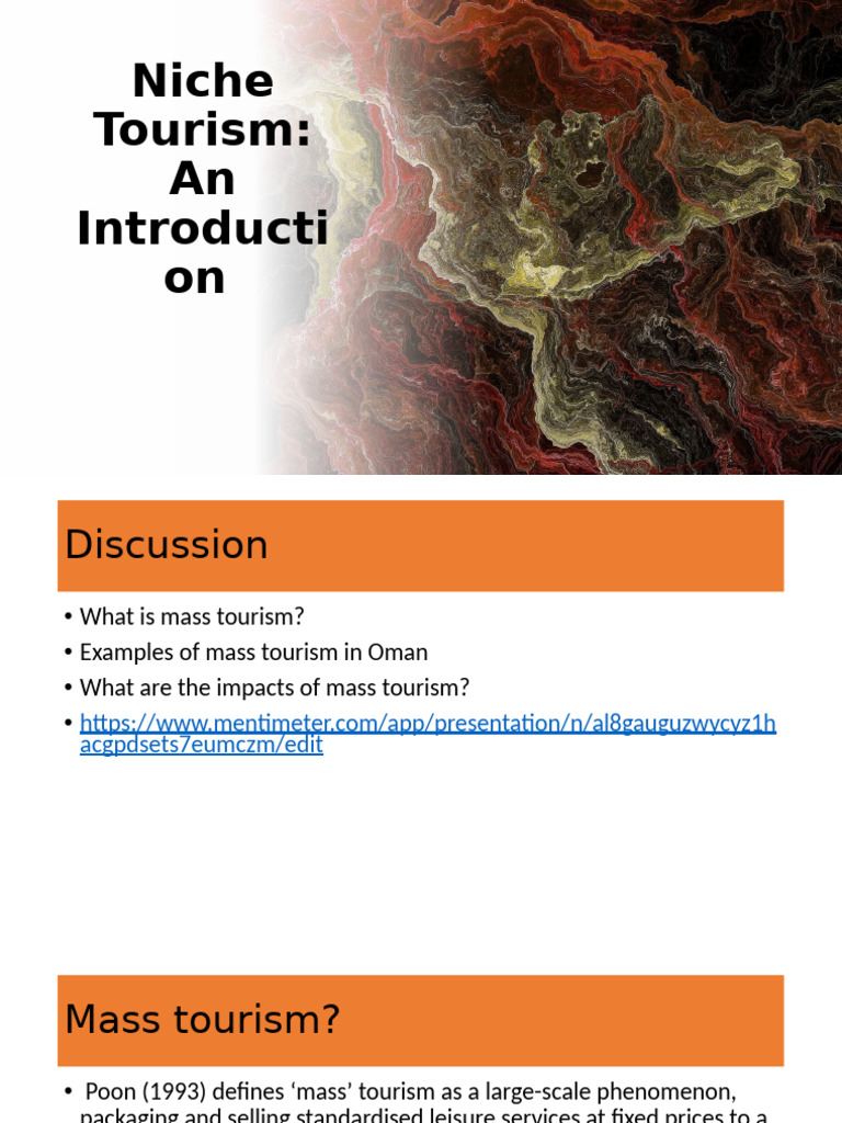 L1 Niche Tourism - An Introduction | PDF | Tourism | Marketing