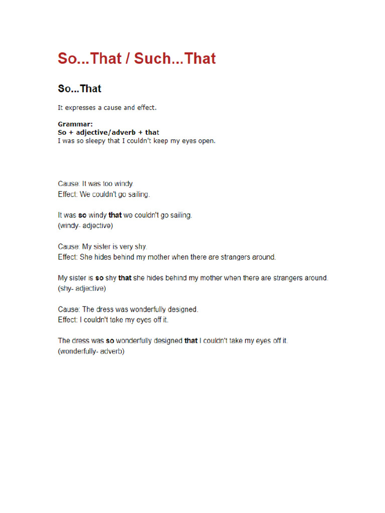 So Such | PDF
