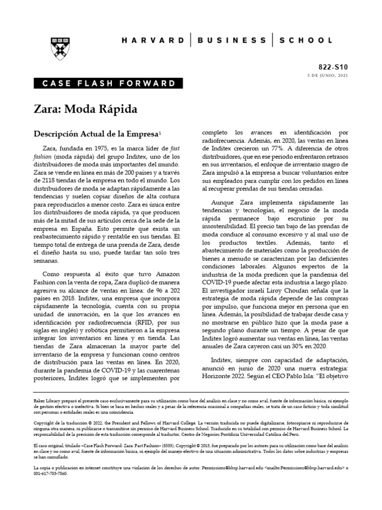 Caso Zara | PDF