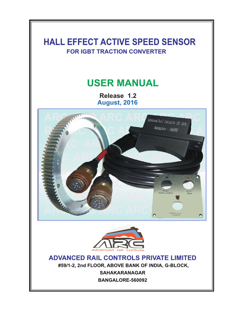 ARC_IGBT_Speed_Sensor_User_Manual | PDF | Electrical Connector | Power Supply