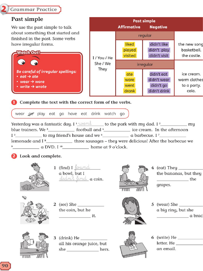Ejercicios Past Simple Oxford 6 Primaria | PDF