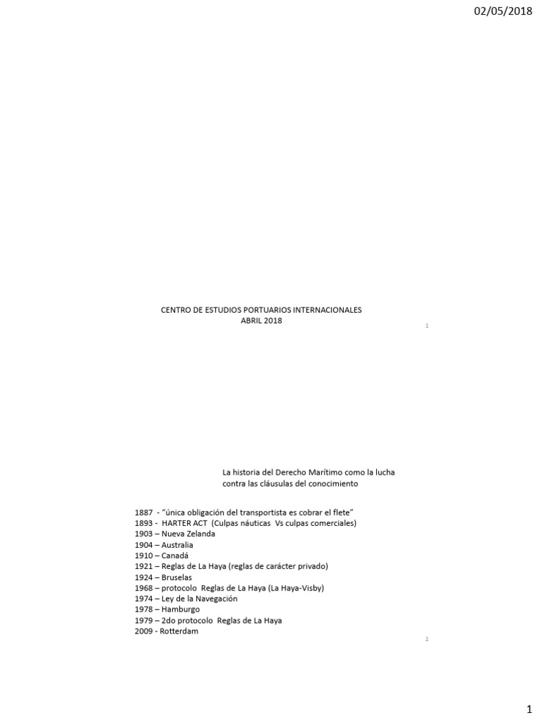 Presentacion Masterclass en Conocimientos de Embarque y Cartas de Garantia | PDF