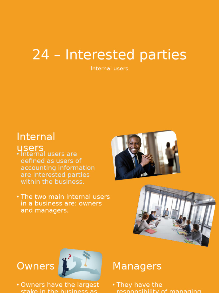 Internal Users of Accounting Info | PDF