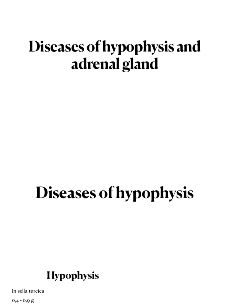 hypophysis-and-adrenal-glands_p | PDF | Adrenal Gland | Pituitary Gland