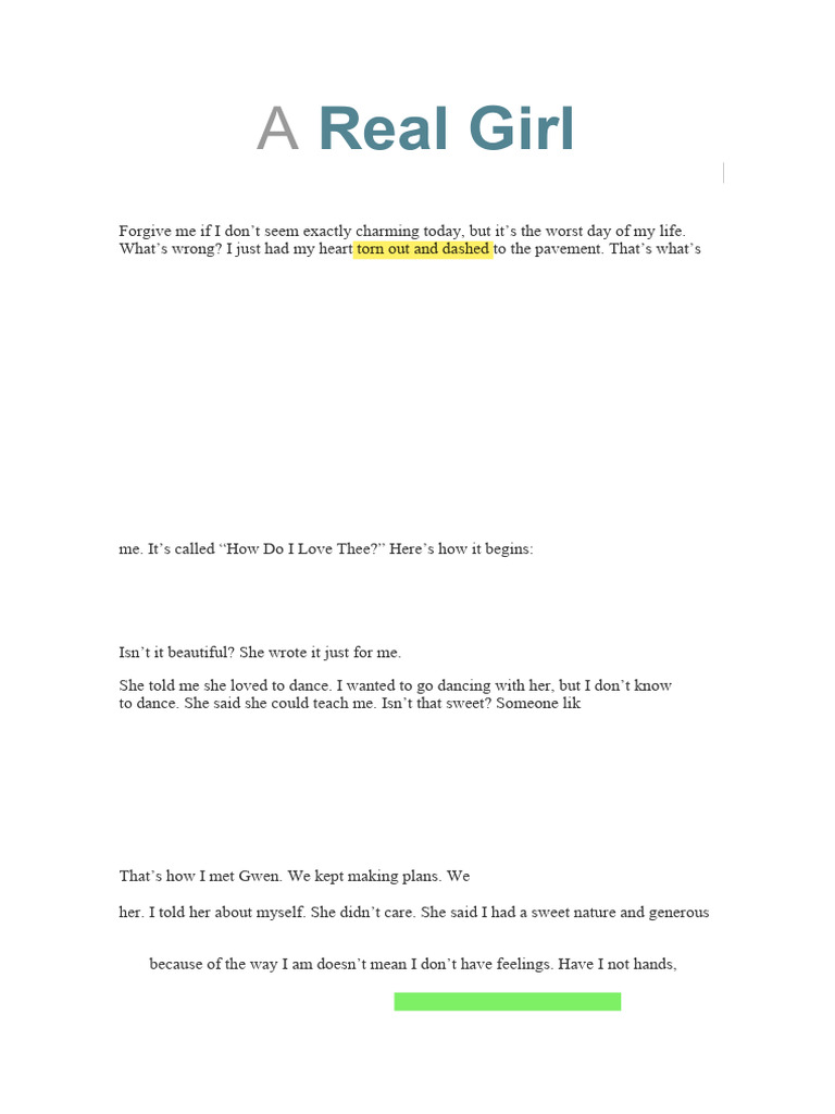 Heartbreak and AI: A Love Story | PDF