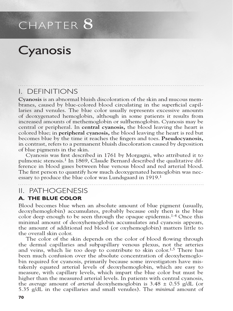 Chapter 8 - Cyanosis - 2012 - Evidence Based Physical Diagnosis | PDF ...