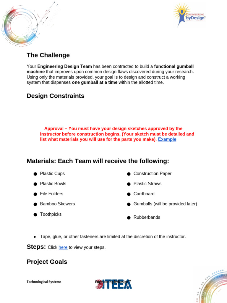 Gumball Machine Design Brief | PDF