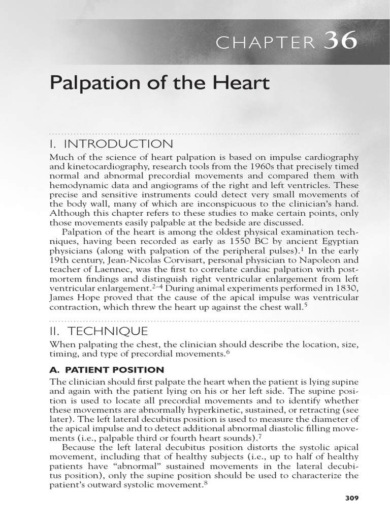 Chapter 36 Palpation of The Heart 2012 Evidence Based Physical ...