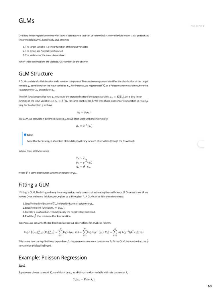 GLM | PDF