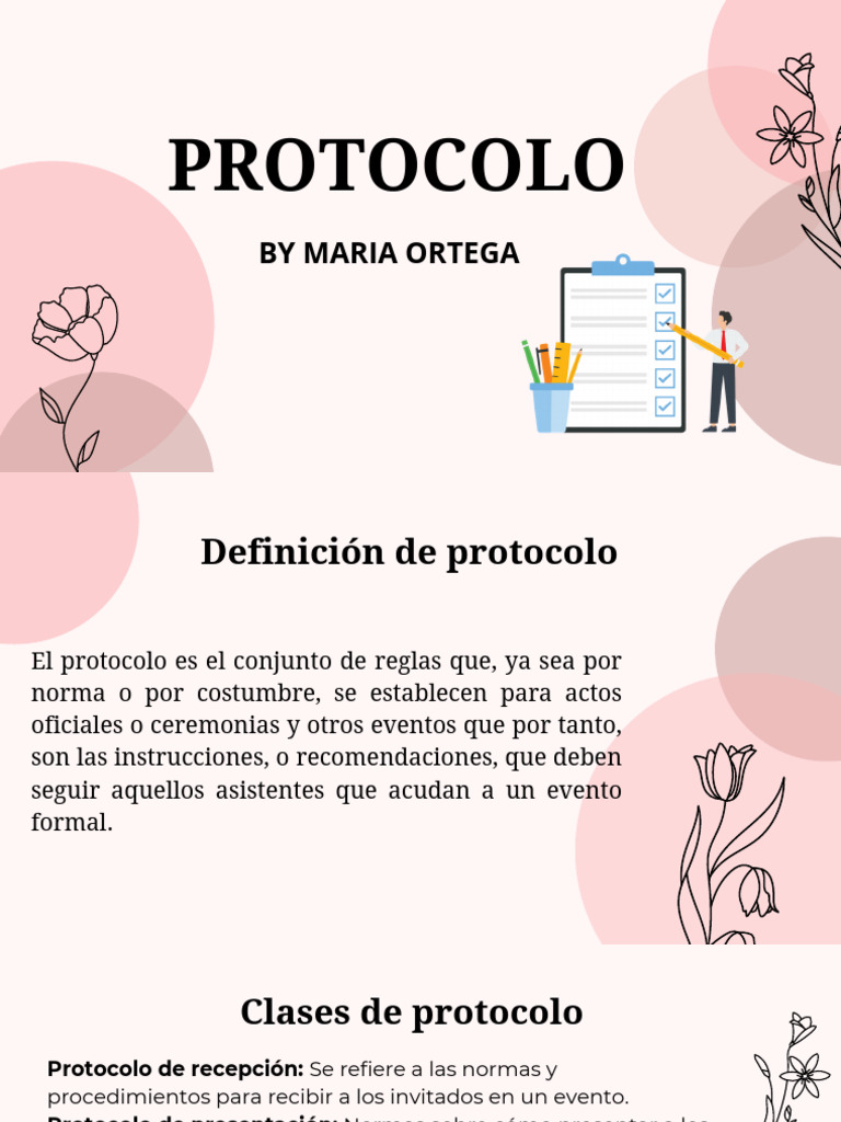 Clases y Importancia del Protocolo | PDF
