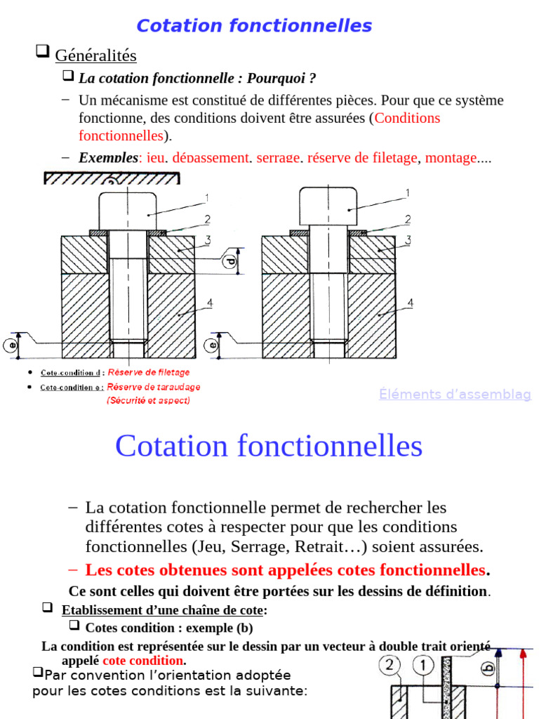 2.cotation fonctionnelle | PDF | Machine | Ingénierie mécanique