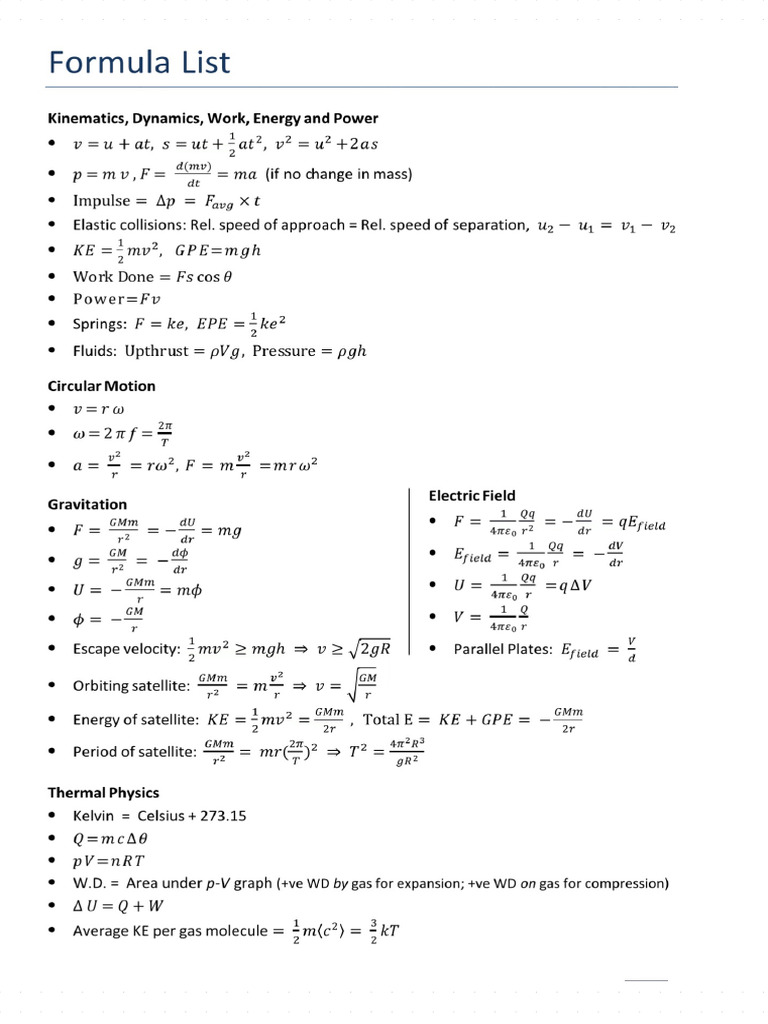 Formula Practice | PDF